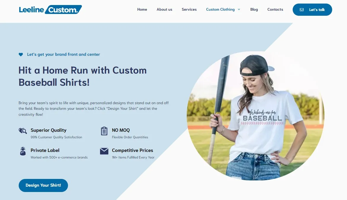 A Guide To Design Your Own Custom Baseball Jersey Shirts - LeelineCustom